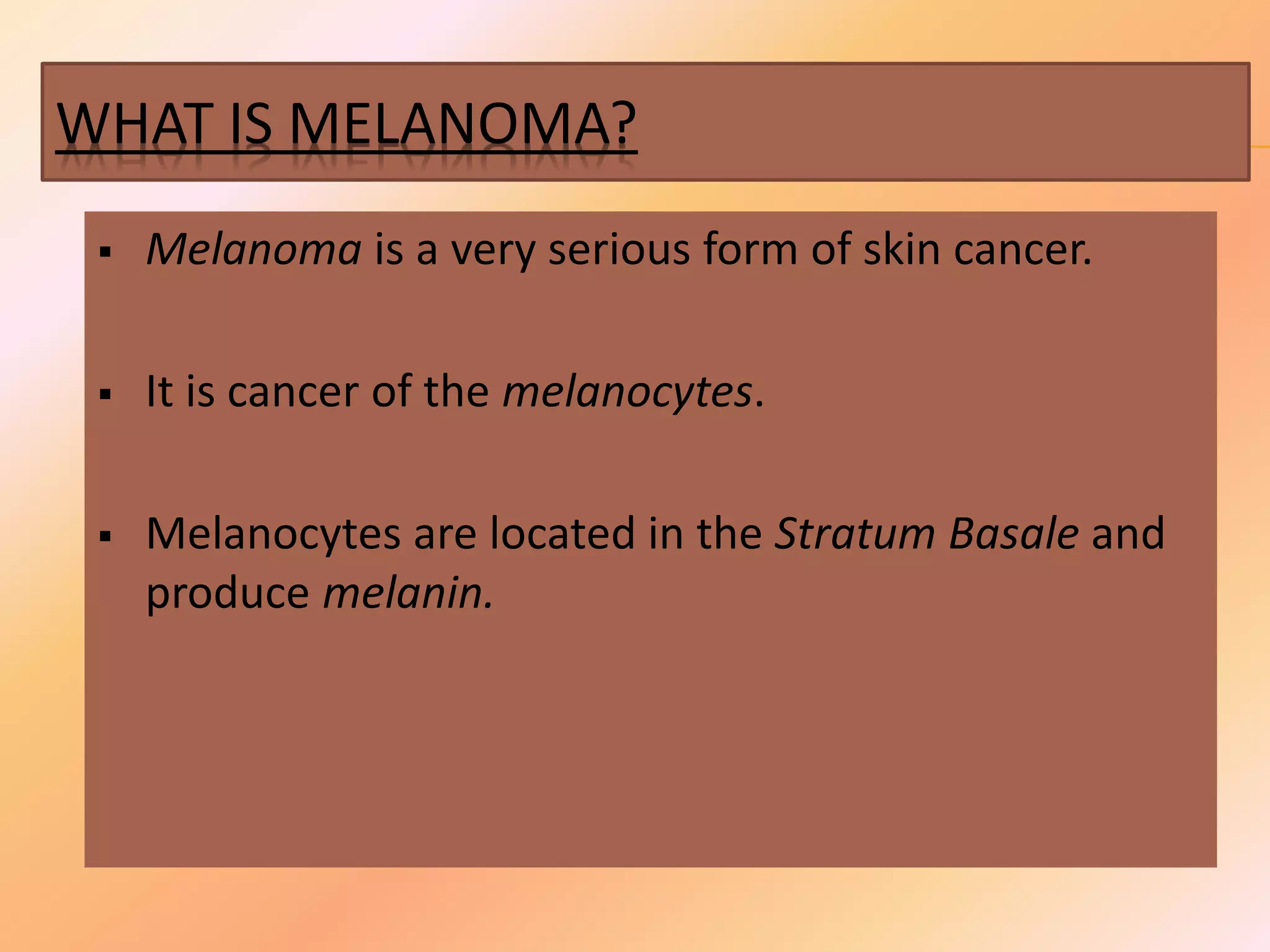 Malignant melanoma | PPTX