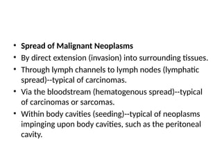 MALIGNANT NEOPLASIA FOR LIFE SCIENCE STUDENTS | PPTX