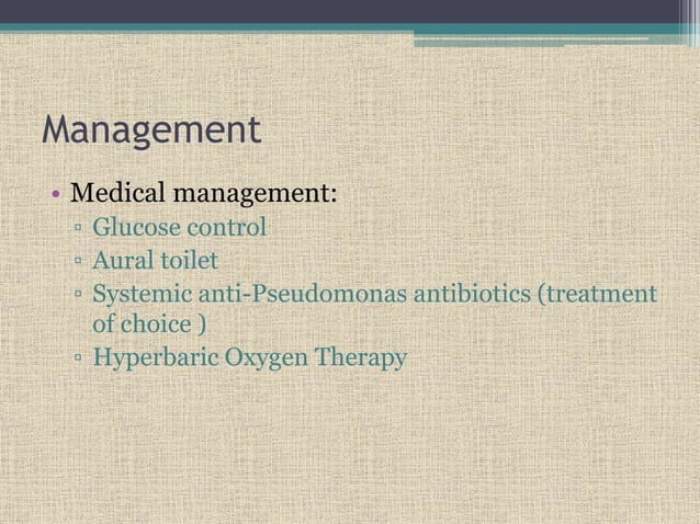 Malignant otitis externa | PPTX | Ear, Nose and Throat Conditions ...