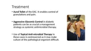malignant otitis externa diseases of external ear | PPTX