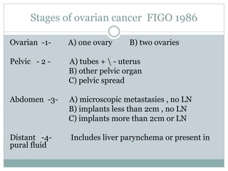 Malignant ovarian cysts | PPTX