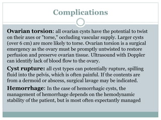 Malignant ovarian cysts | PPTX