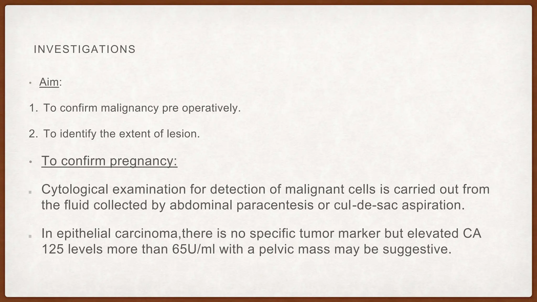Malignant Ovarian Tumor.pptx GYNAECOLOGY 2024 | PPTX