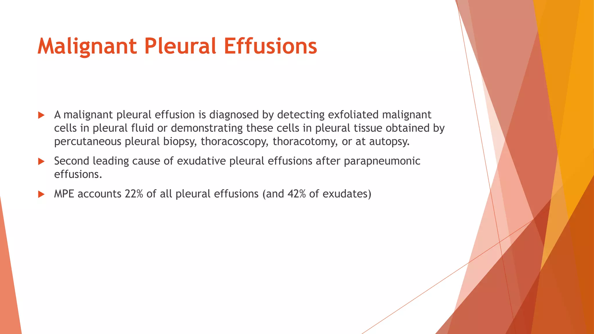 Malignant pleural effusions | PPTX
