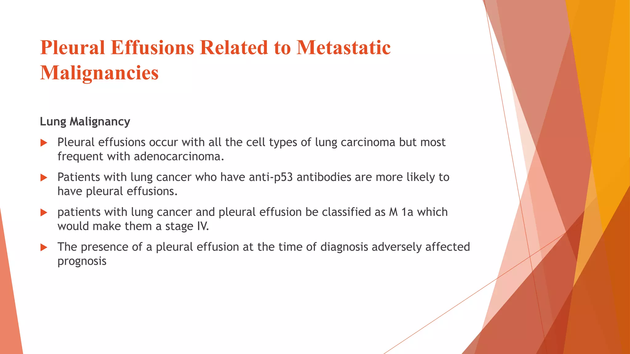 Malignant pleural effusions | PPTX