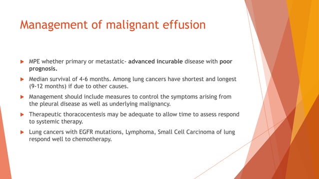 Malignant pleural effusions | PPTX | Cancer | Diseases and Conditions