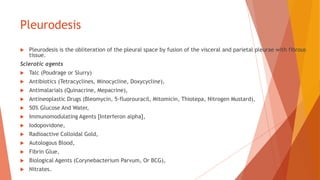 Malignant pleural effusions | PPTX
