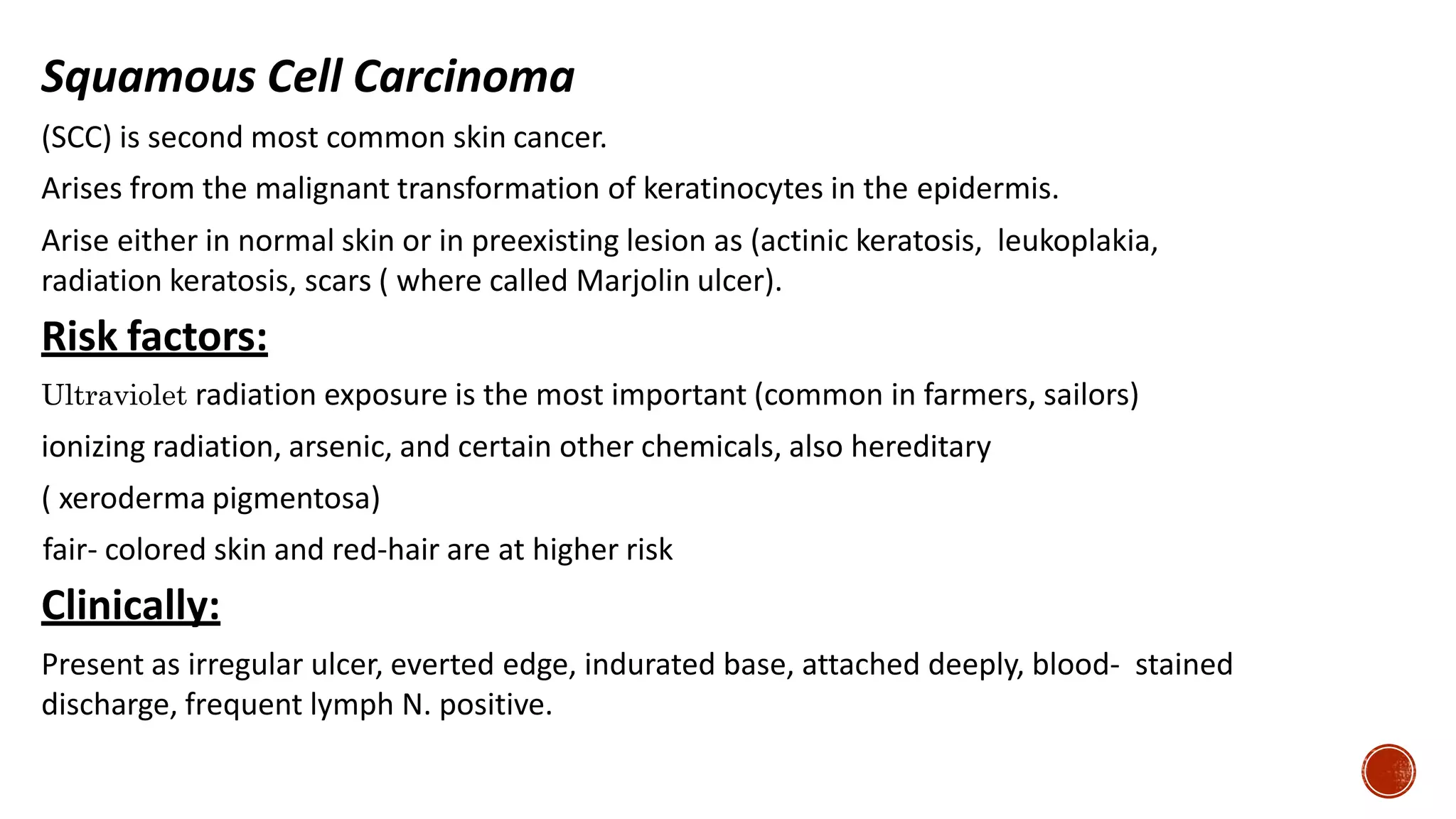 Malignant skin tumors | PPTX