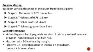 Malignant skin tumors | PPTX