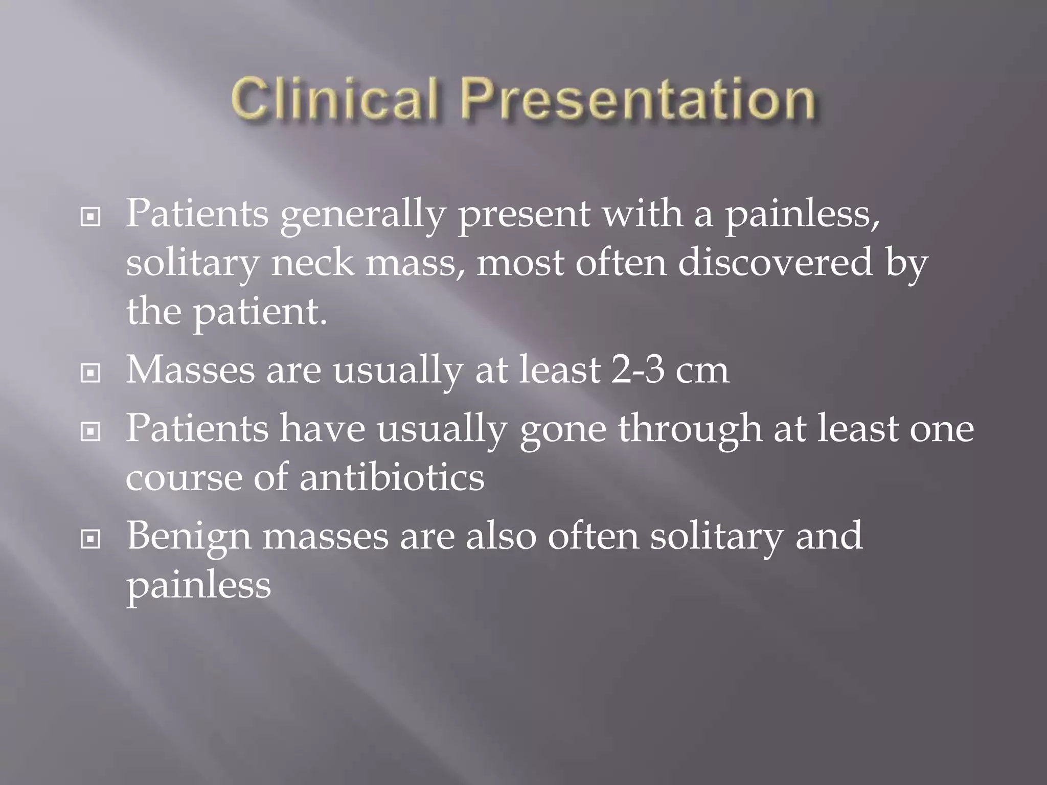 Malignant tumor of neck | PPTX
