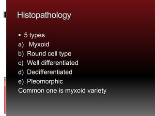 Malignant tumors of connective tissue origin | PPTX