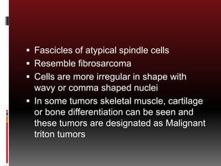 Malignant tumors of connective tissue origin | PPTX