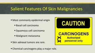 Malignant tumors of skin | PPTX