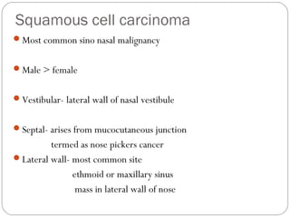 Malignant tumour of nose pns | PPT