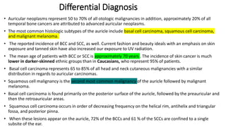 MALIGNANT TUMOURS OF EAR in ent external ear canal | PPTX