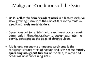 Malignant tumours of the skin | PPTX