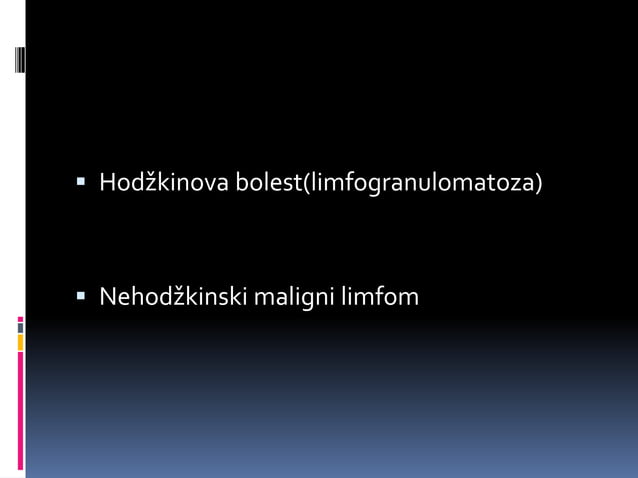 Maligni limfomi | PPT