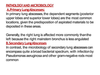 Lung abscess | PPTX