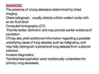 Lung abscess | PPTX