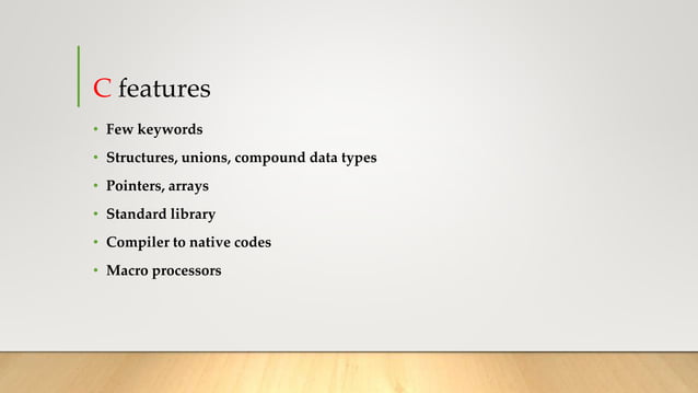 Introduction to C programming | PPTX | Programming Languages | Computing