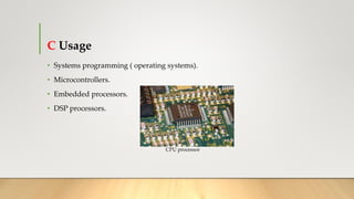 Introduction to C programming | PPTX | Programming Languages | Computing