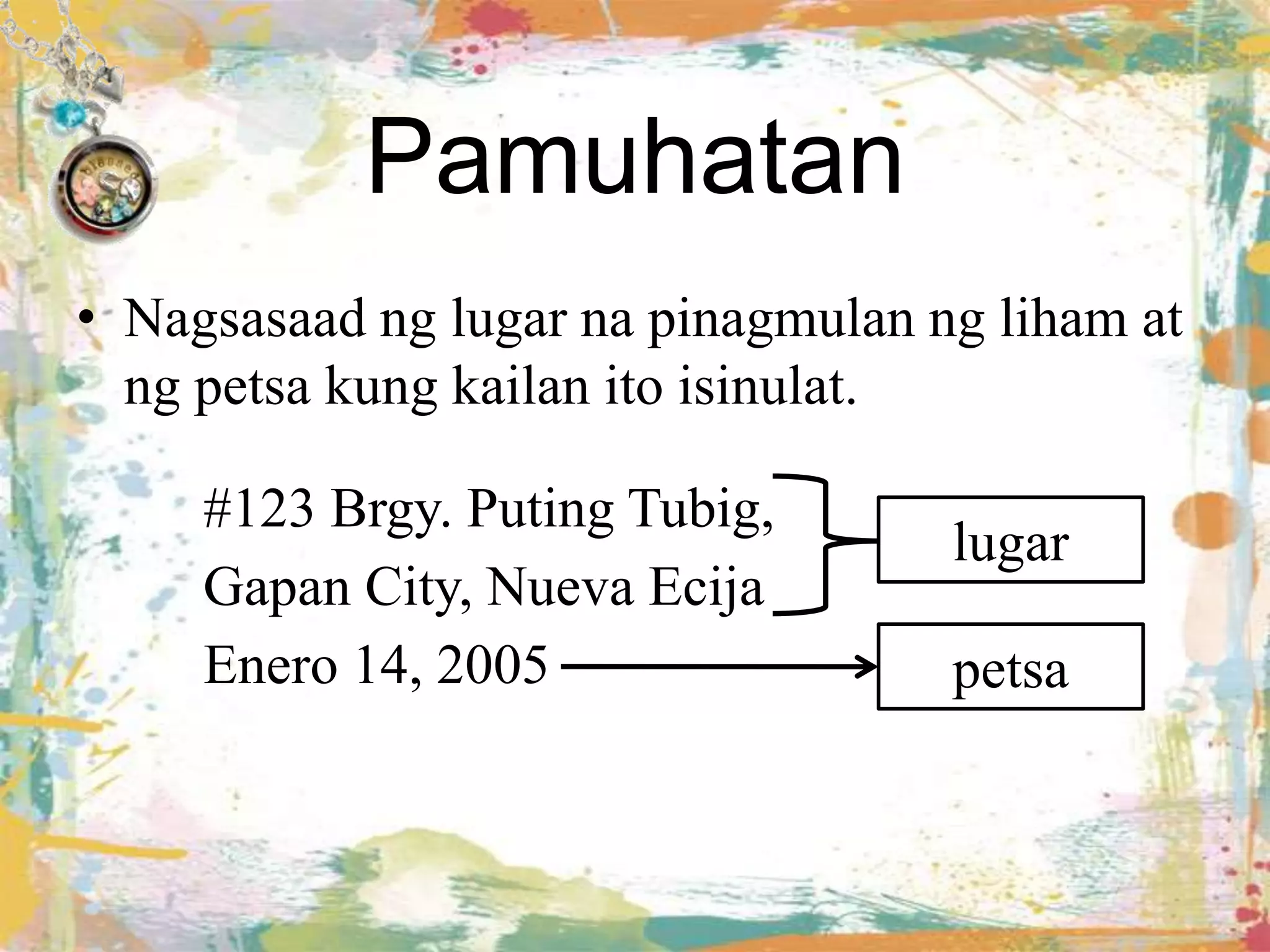 Malikhaing Di Piksyon na Pagsulat ng Liham | PPTX