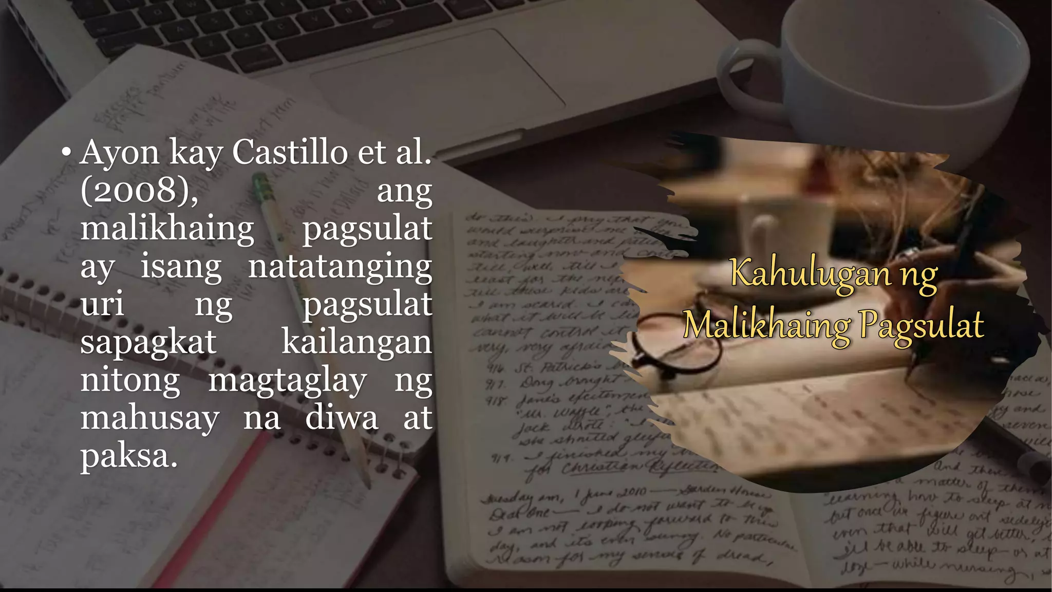 Malikhaing pagsulat | PPTX