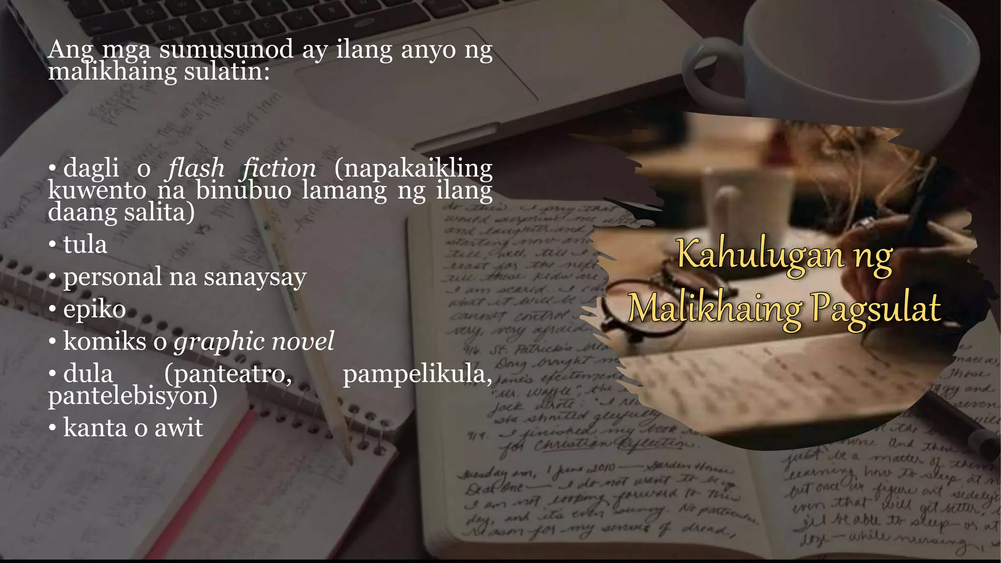Malikhaing pagsulat | PPTX