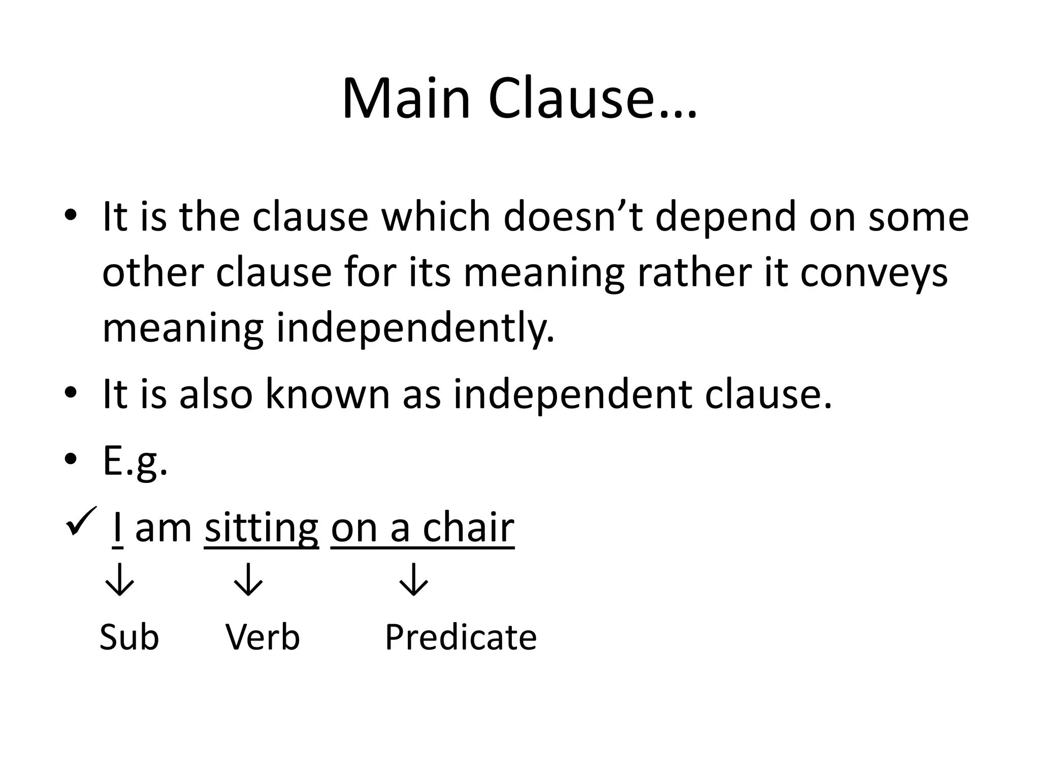 Clauses and Its types | PPT