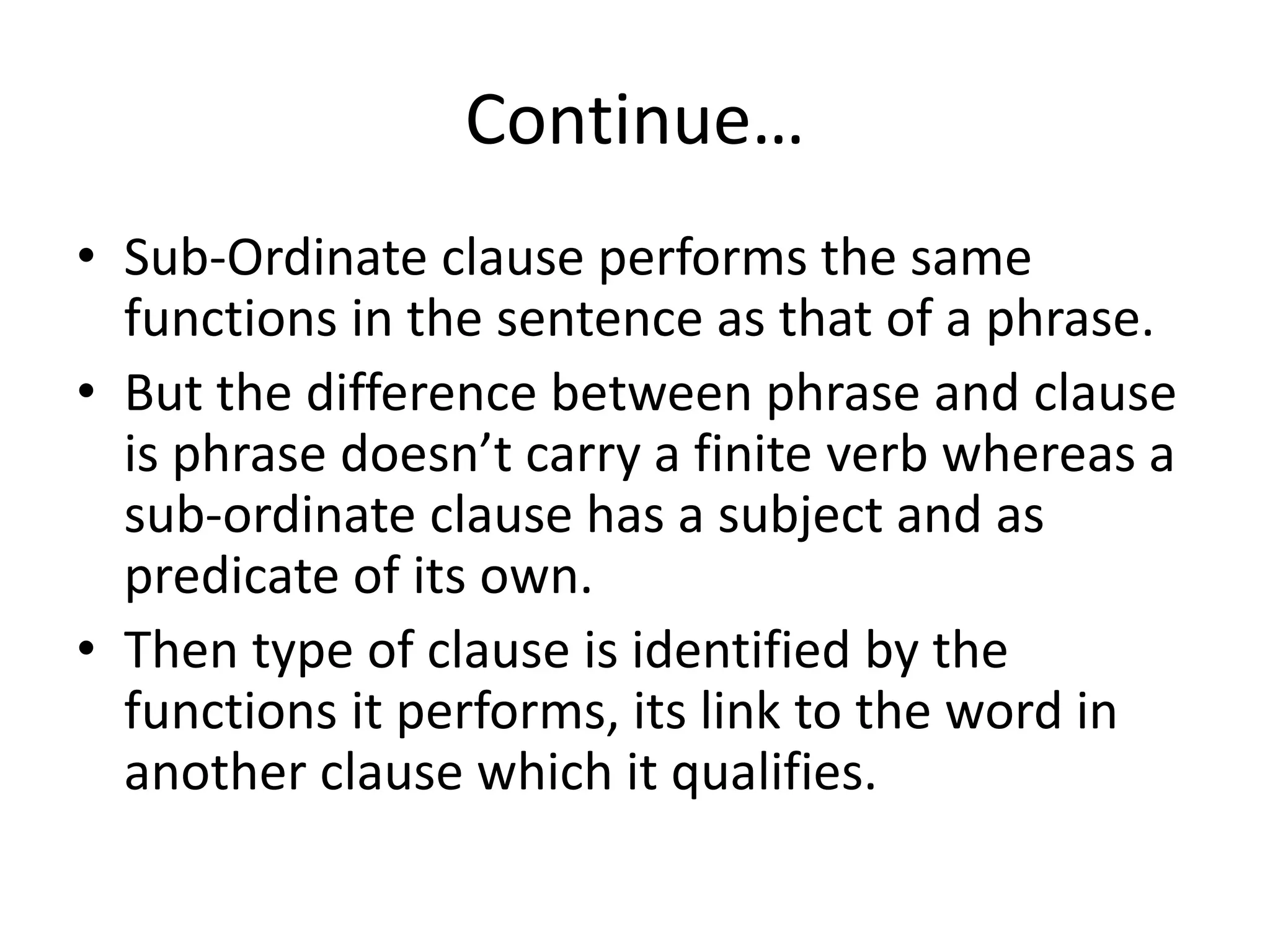 Clauses and Its types | PPTX