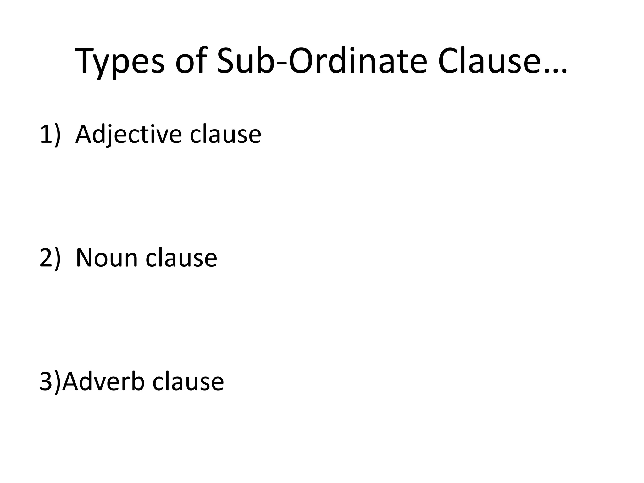 Clauses and Its types | PPTX