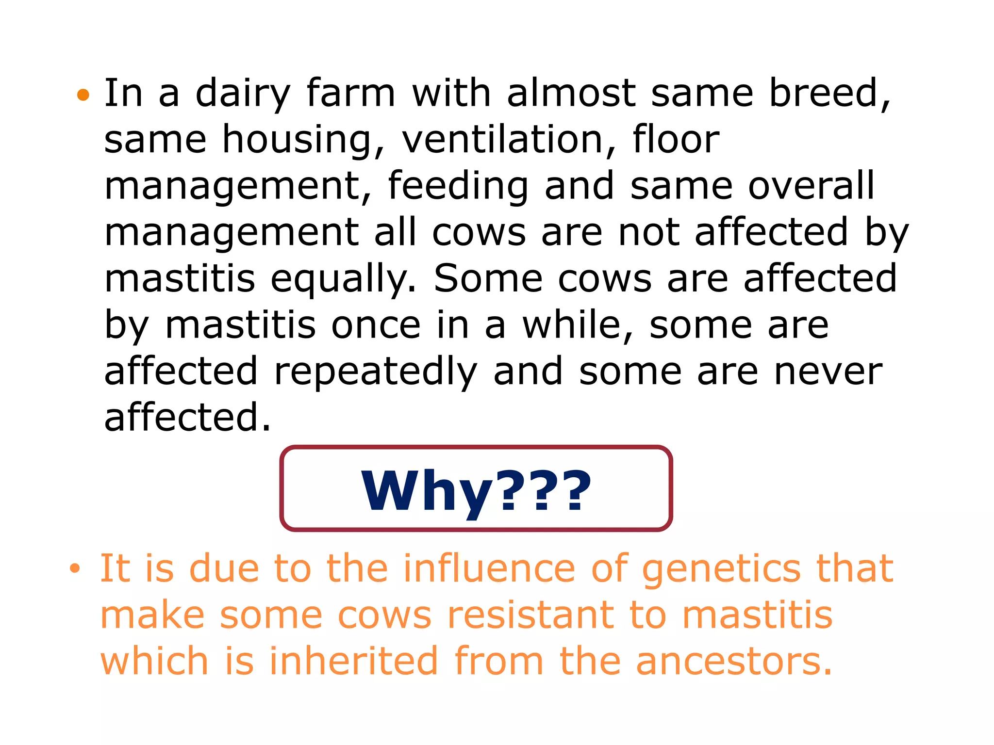 Prevent Mastitis through Genetics_Malik Omar_UHB_Workshop_2018 | PPTX