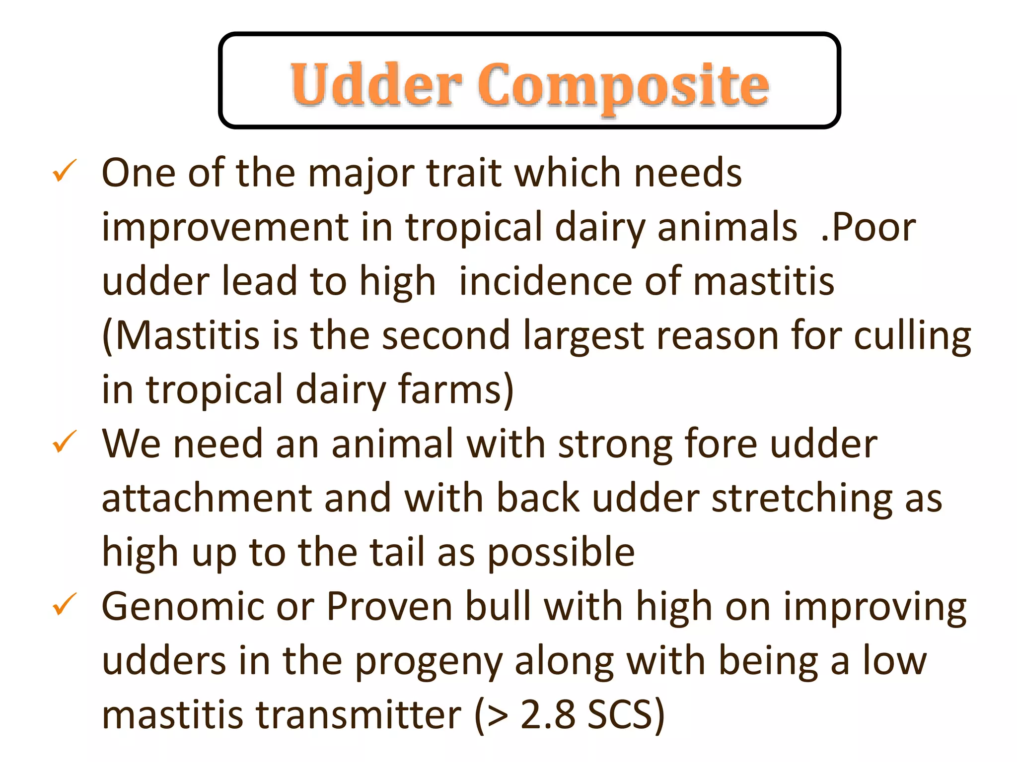 Prevent Mastitis through Genetics_Malik Omar_UHB_Workshop_2018 | PPTX