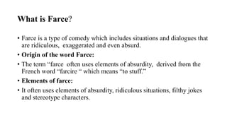 The proposal by "Anton Chekhov" as a farce | PPTX