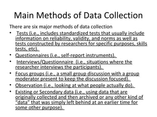 Malimu data collection methods | PPT