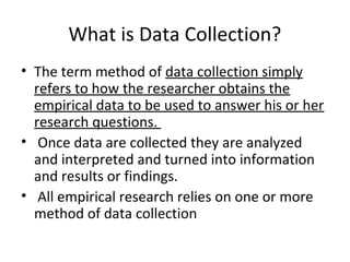 Malimu data collection methods | PPT