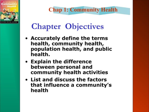 Malimu intro to community health | PPT