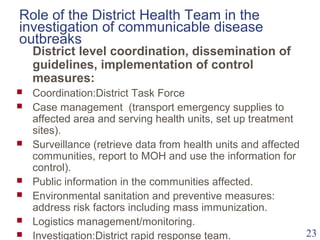 Malimu investigation of an outbreak of communicable diseases pnco-2 ...