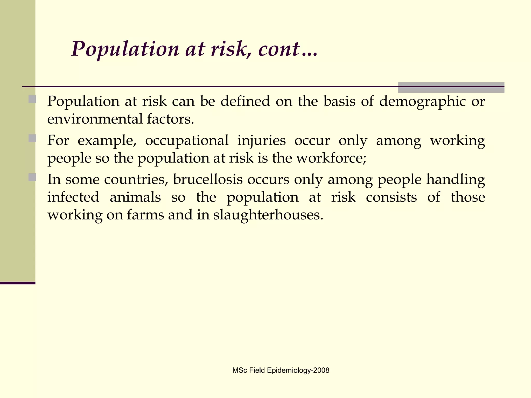 Malimu measures of disease frequency | PPT