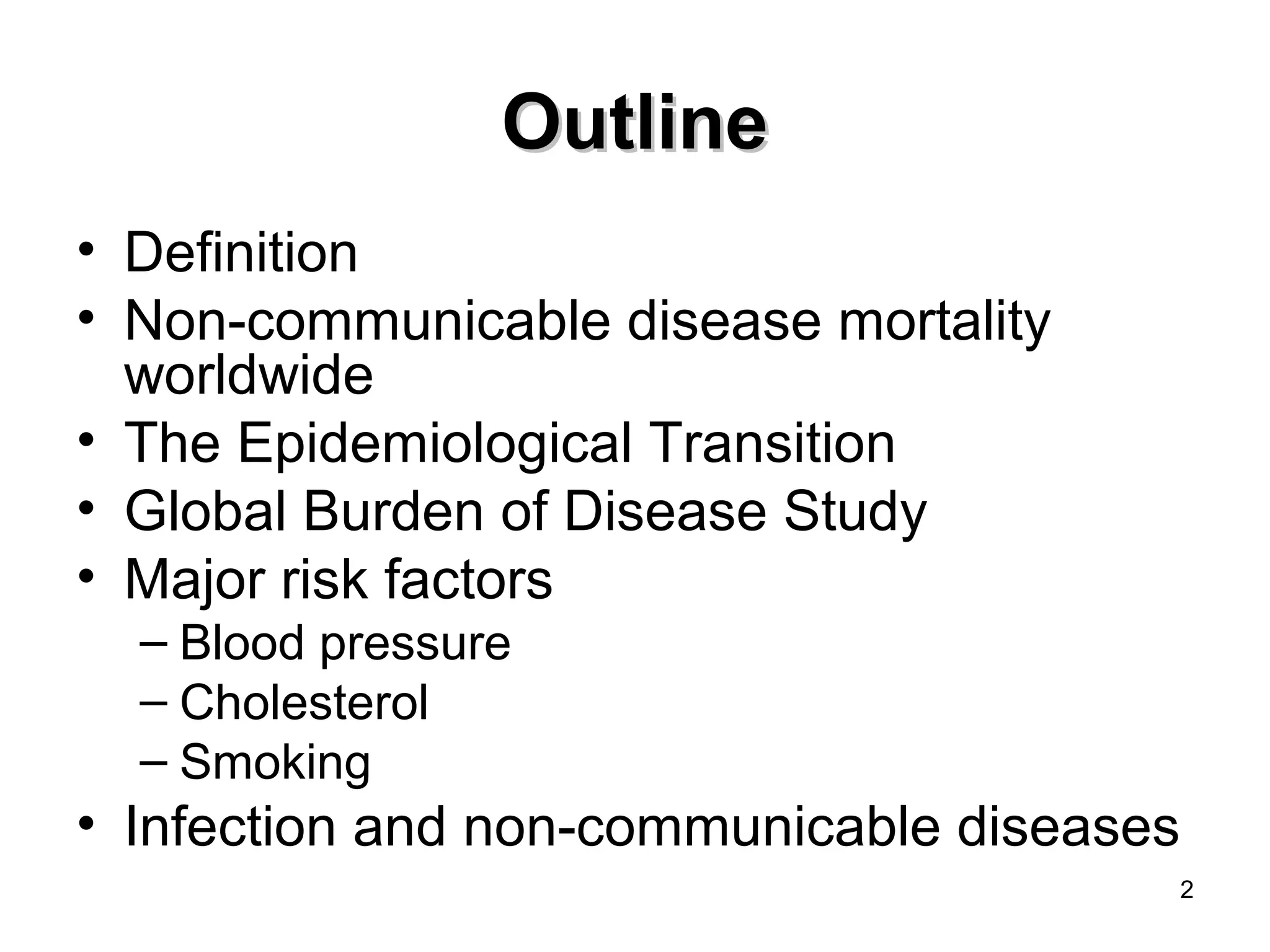 Malimu non communicable disease | PPT