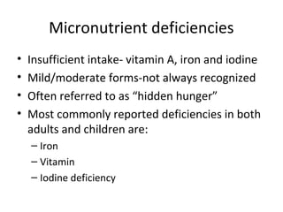 Malimu nutritional disorders of public health importance | PPT