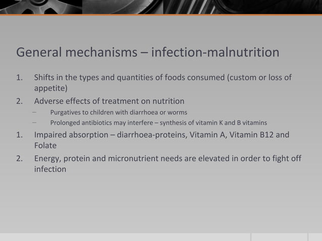 nutrition & infection | PPT | Digestive Disorders | Diseases and Conditions