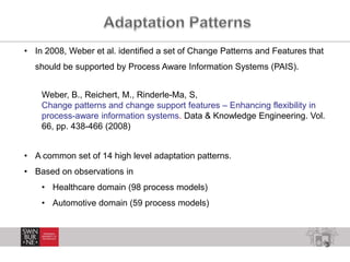 Supporting Adaptation Patterns in the Event-driven Business Process Modelling Paradigm | PPT