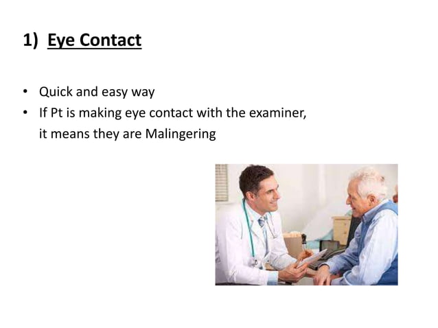 Malingering (Case presentation) | PPTX