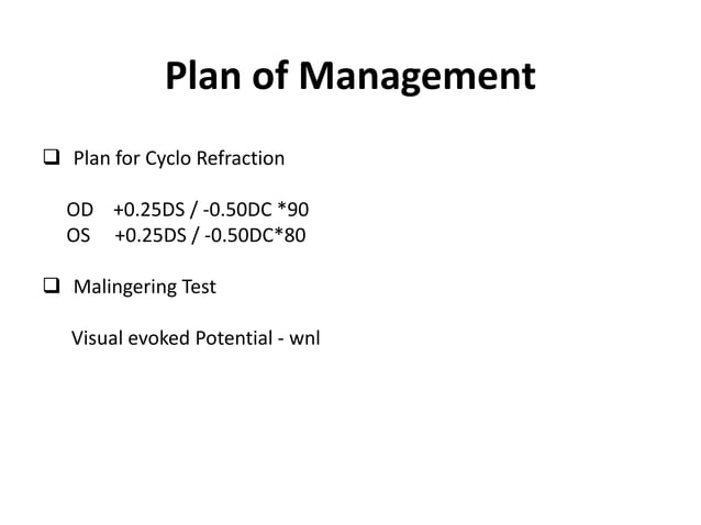 Malingering (Case presentation) | PPTX