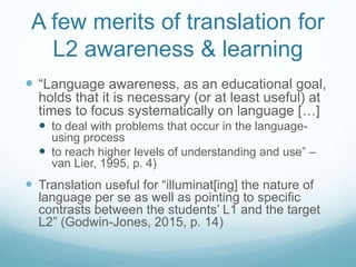 "Who's afraid of Google Translate?" - NERALLT 2016 talk | PPT