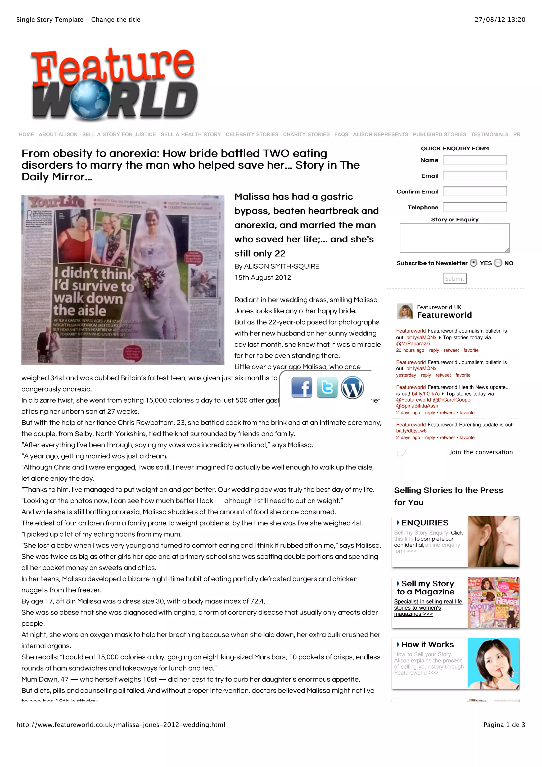 Malissa jones' story | PDF