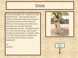 Mali virtual museum_final | PPTX | Africa Travel | Travel Locations