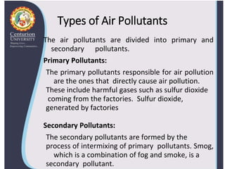 causes , effect and control measures of pollution (air pollution) | PPT