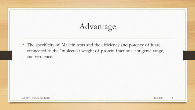 Mallein test | PPTX